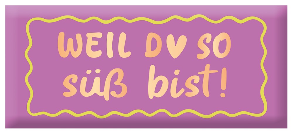 Schoko Weil du so süß bist 30g Gold – Weinatelier Agnes